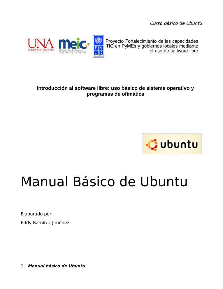PDF de programación - Manual Básico de Ubuntu